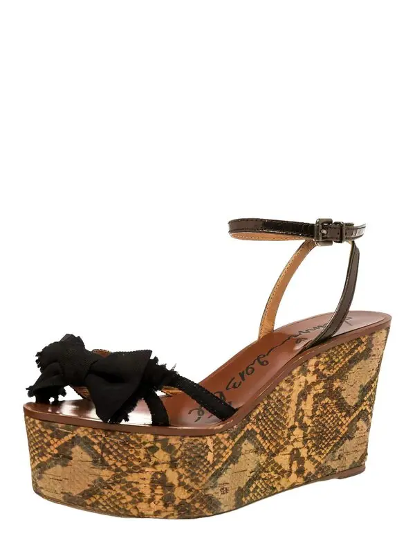 LANVIN Wedge Sandals - Brown