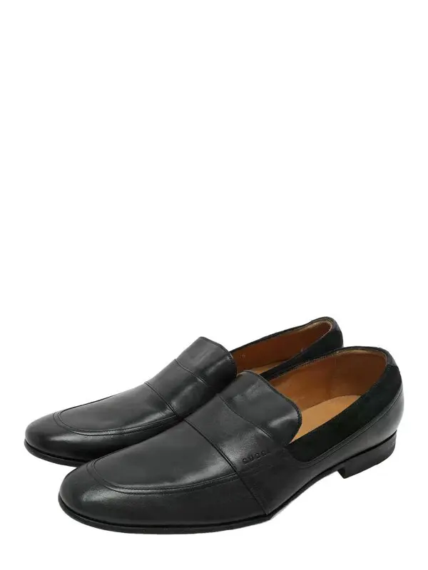 Gucci Leather Loafers - Black