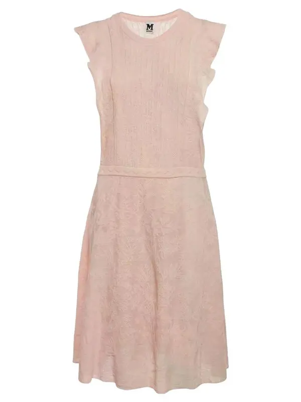 Missoni Knit Ruffled Mini Dress - Pink