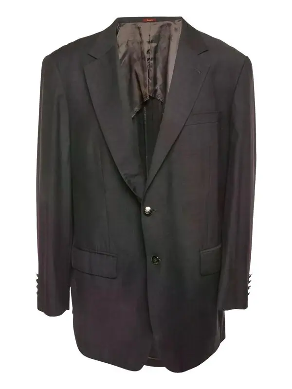 Ermenegildo Zegna Zenith Wool Lapel Blazer - Black