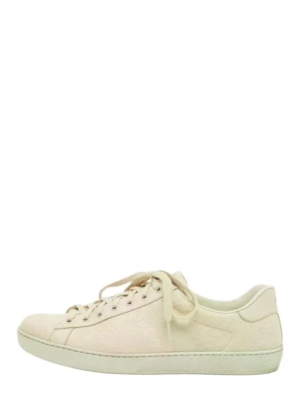 Gucci Perforated Leather Sneakers - Neutrals