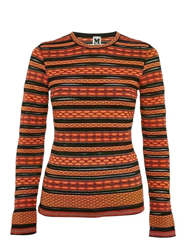 Missoni Patterned Knit Top - Orange