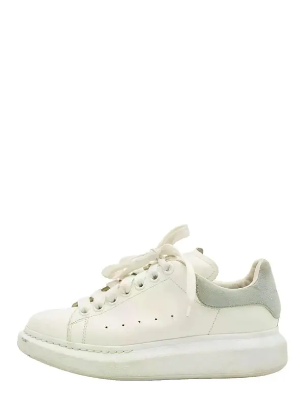 Alexander McQueen Oversized Leather Sneakers - White