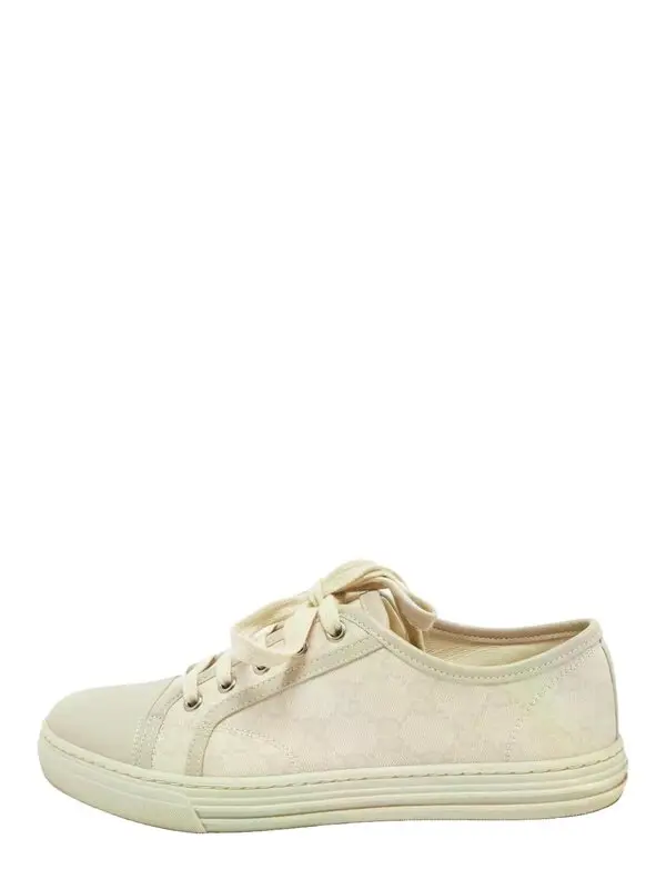 Gucci Leather-panel Low-top Sneakers - Neutrals