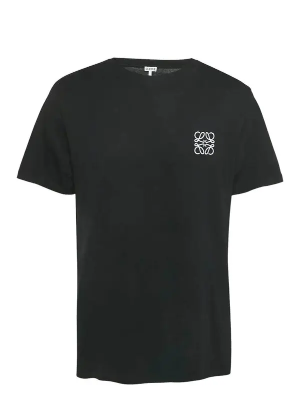 Loewe Embroidered Crew-neck T-shirt - Black
