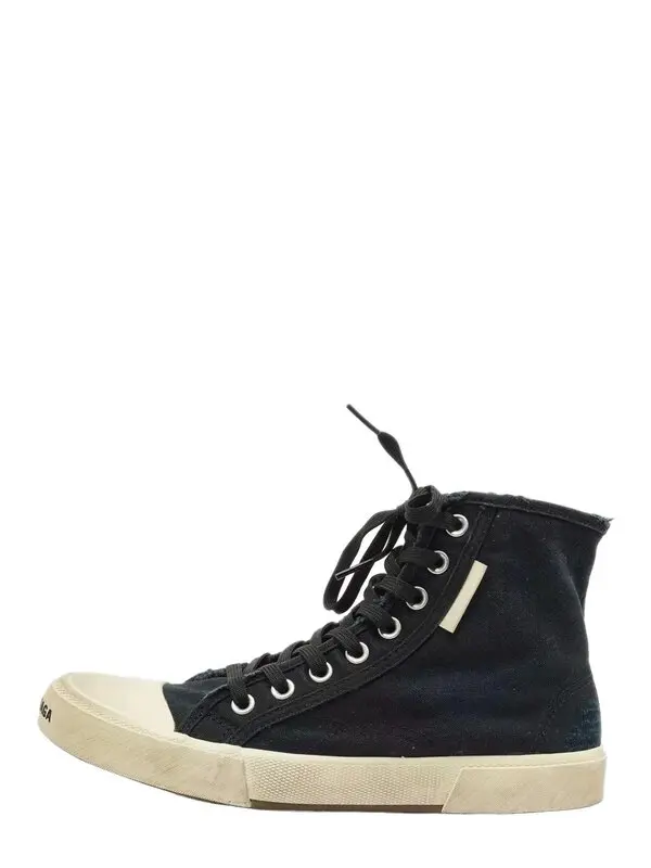 Balenciaga Canvas High-top Sneakers - Black