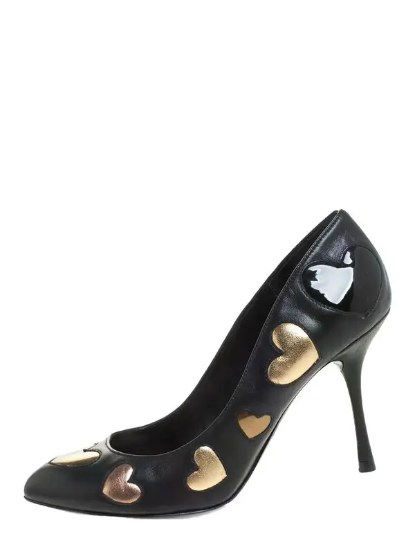 Dolce & Gabbana 95mm Heart-embellished Pumps - Black