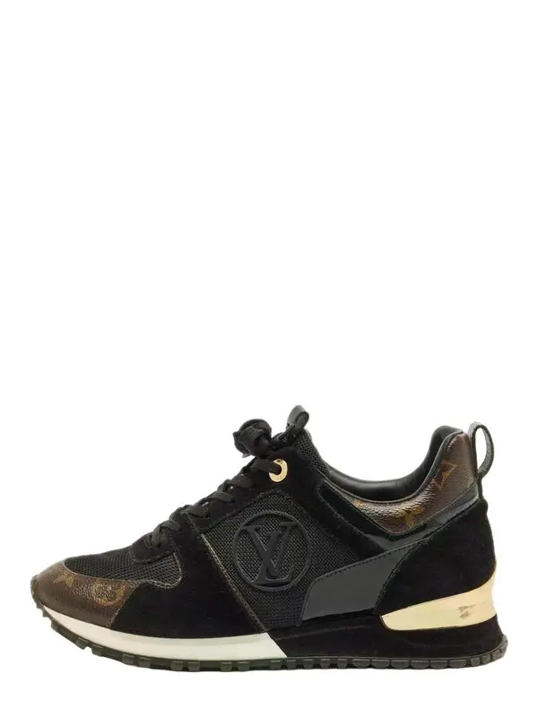 LOUIS VUITTON Run Away Monogram Sneakers - Black