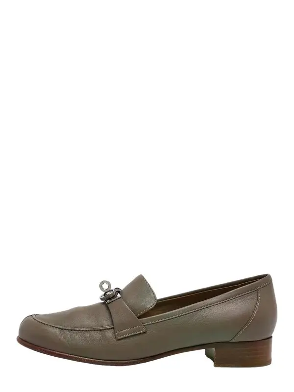 Hermès Kelly Leather Loafers - Grey