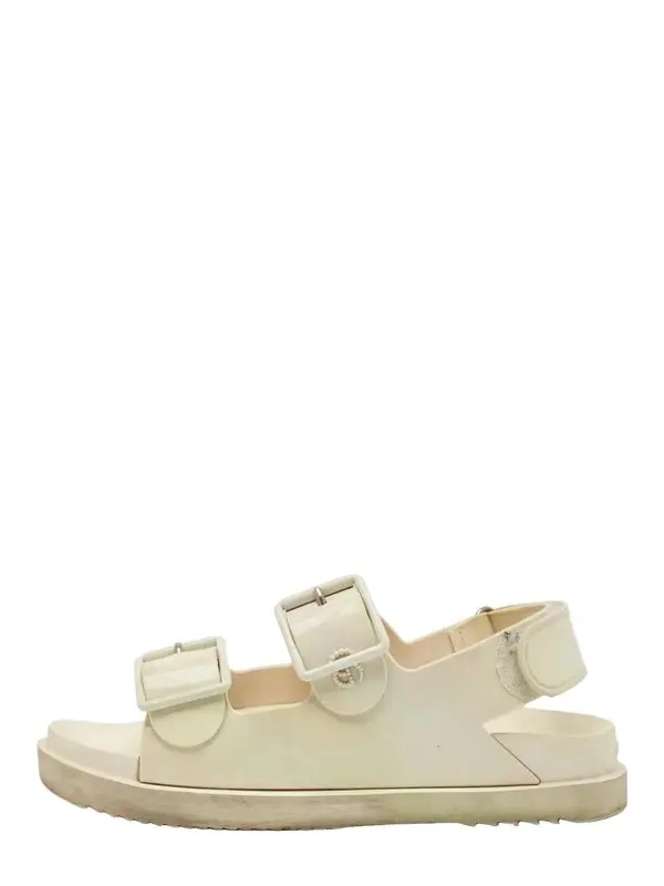 Gucci Double G Buckle Sandals - Neutrals