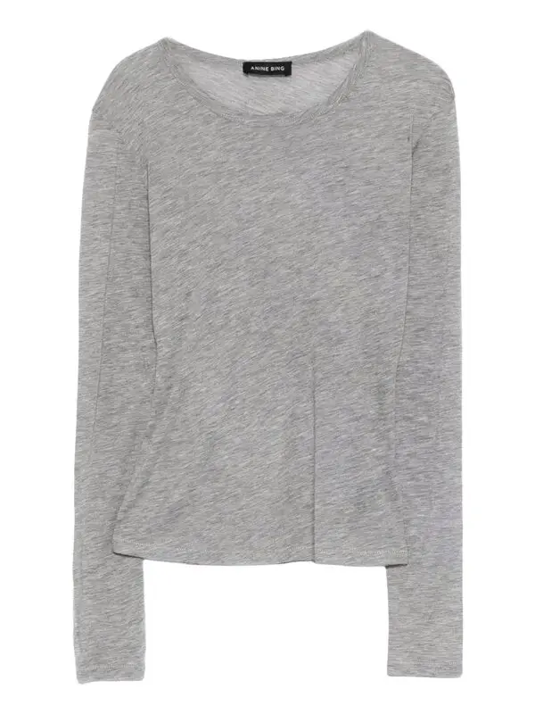 ANINE BING Sylvie Long-sleeve T-shirt - Grey