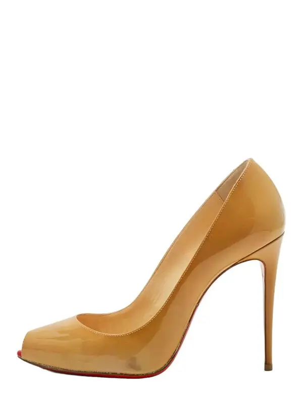 CHRISTIAN LOUBOUTIN Prive Peep-toe Pumps - Neutrals