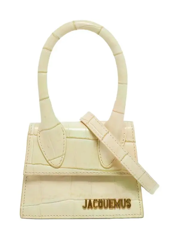 Jacquemus Embossed Leather Tote Bag - Neutrals