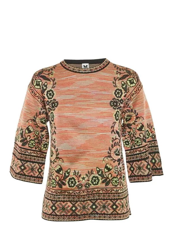Missoni Floral-pattern Top - Orange