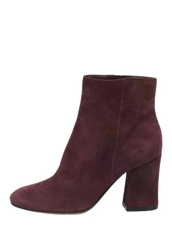 GIANVITO ROSSI Joelle Block-heel Ankle Boots - Red
