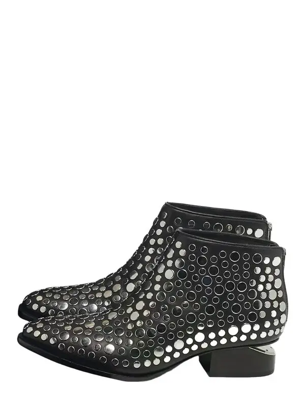 ALEXANDER WANG Kori Studded Ankle Boots - Black