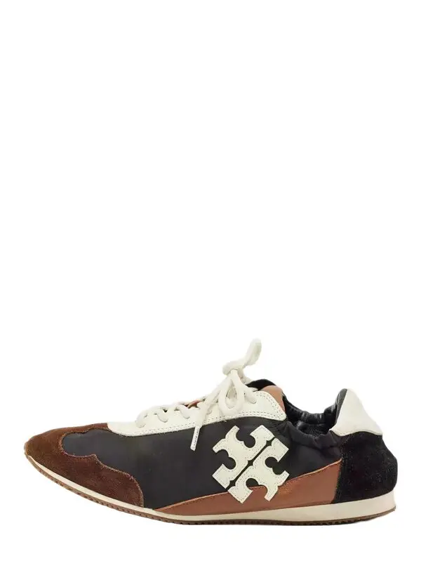 Tory Burch Logo-detail Lace-up Sneakers - Black