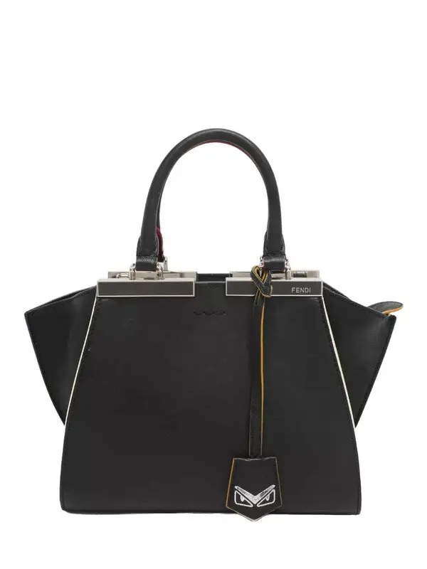 Fendi Petite 3jours Leather Tote Bag - Black