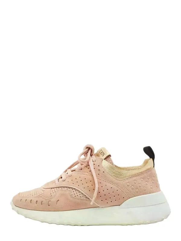 TOD'S Perforated Leather Sneakers - Pink