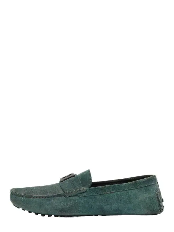 Fendi Logo-detail Loafers - Green