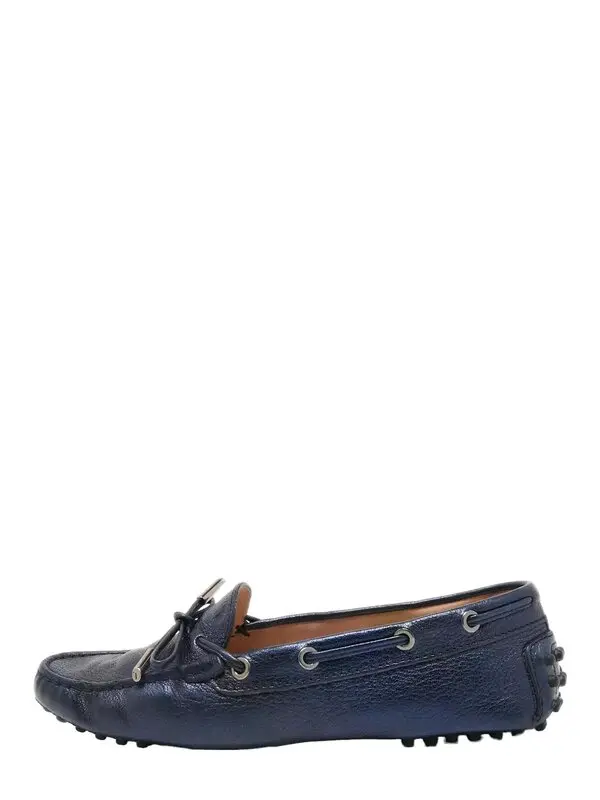 TOD'S Gommino Leather Loafers - Blue