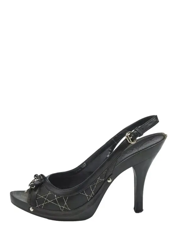 Dior Slingback Platform Sandals - Black