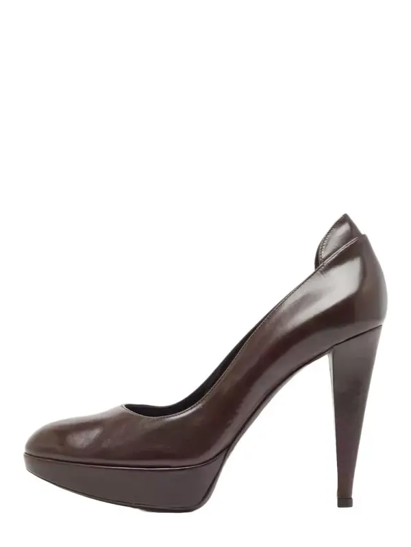 SERGIO ROSSI 120mm Platform Heel Pumps - Brown