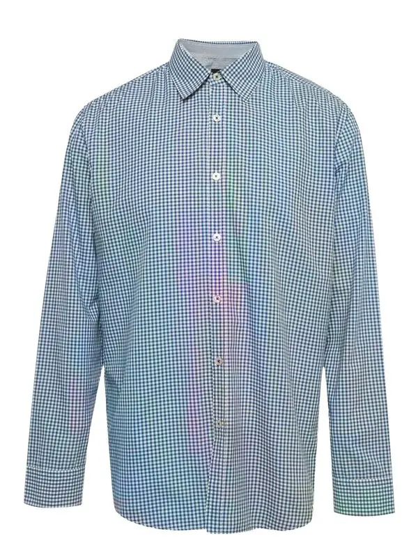 BOSS Check Cotton Shirt - Blue