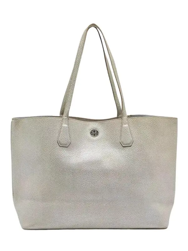Tory Burch Leather Tote Bag - Neutrals