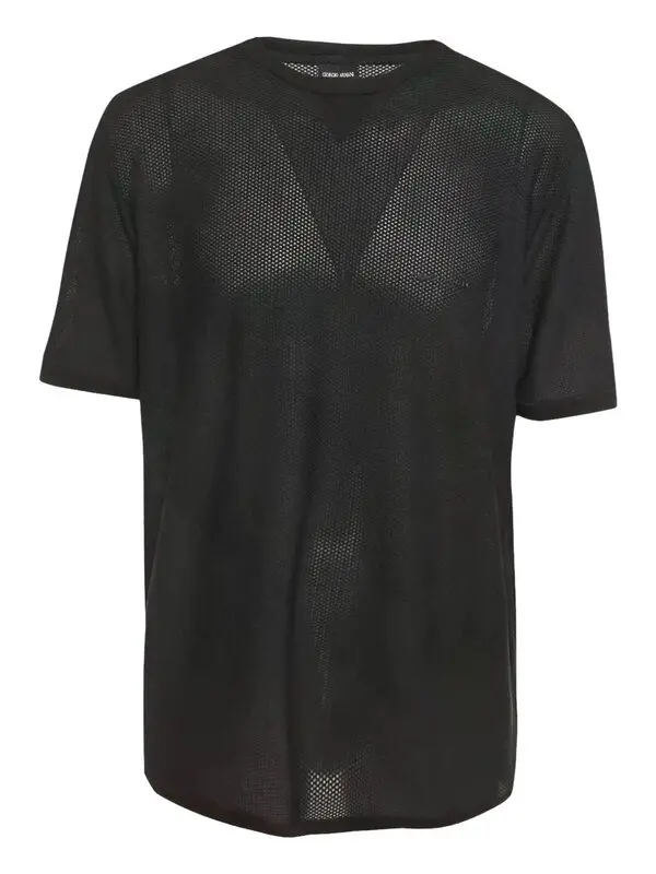 Giorgio Armani Mesh T-shirt - Black