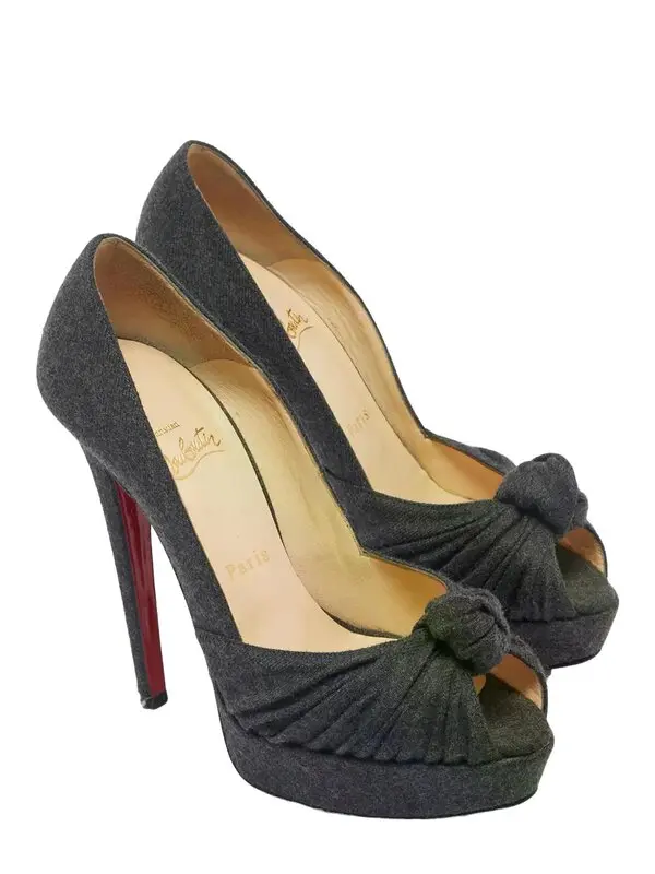 CHRISTIAN LOUBOUTIN Jenny Open-toe Pumps - Black