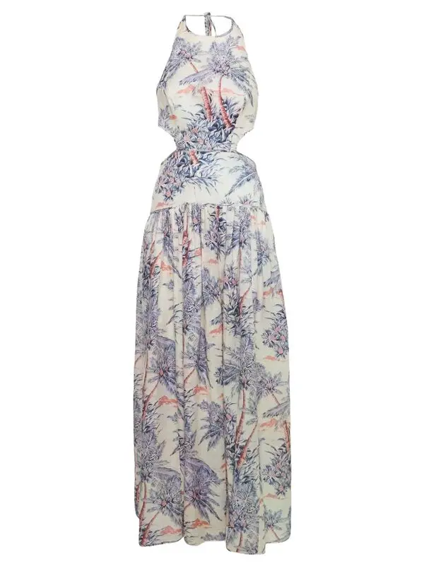 Zimmermann Floral-pattern Maxi Dress - Neutrals