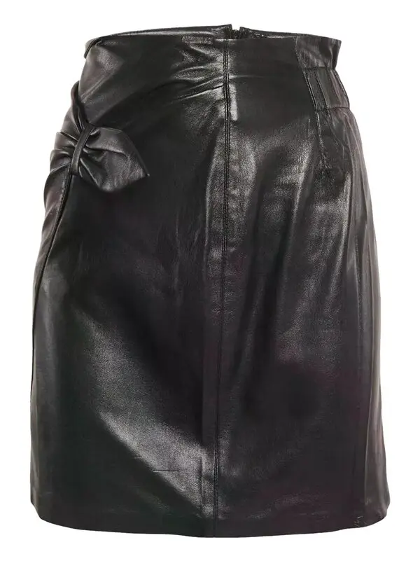 Nanushka Faux-leather Mini Skirt - Black