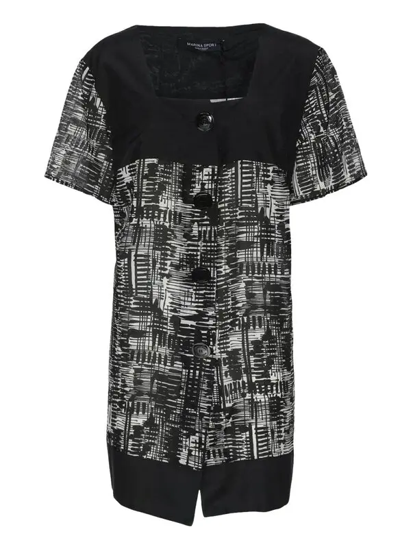 Marina Rinaldi Square-neck Top - Black