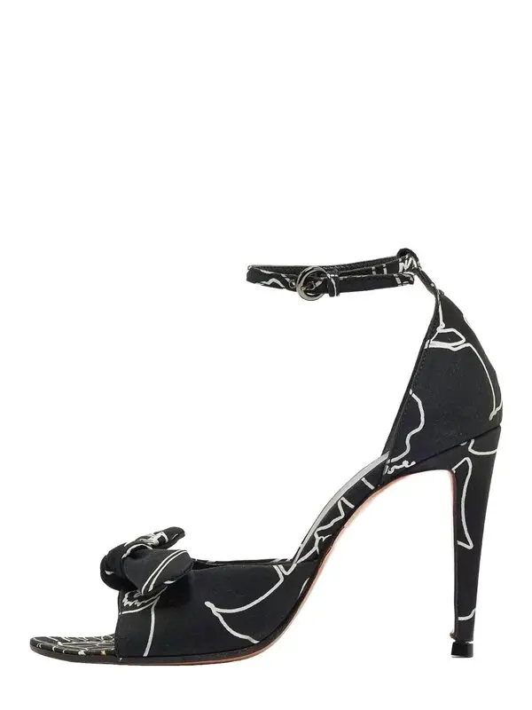 Miu Miu 90mm Knotted Ankle-strap Sandals - Black