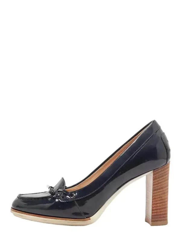 TOD'S 90mm Patent-leather Pumps - Blue