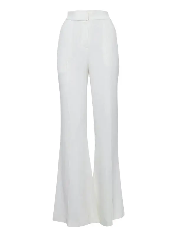 Elie Saab Flared Tailored Trousers - White