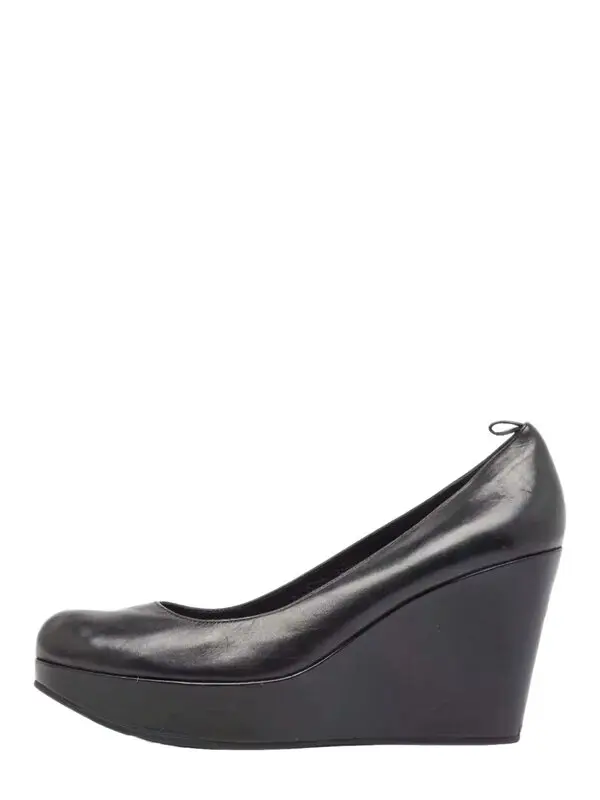 MARC JACOBS VINTAGE 120mm Leather Wedge Pumps - Black