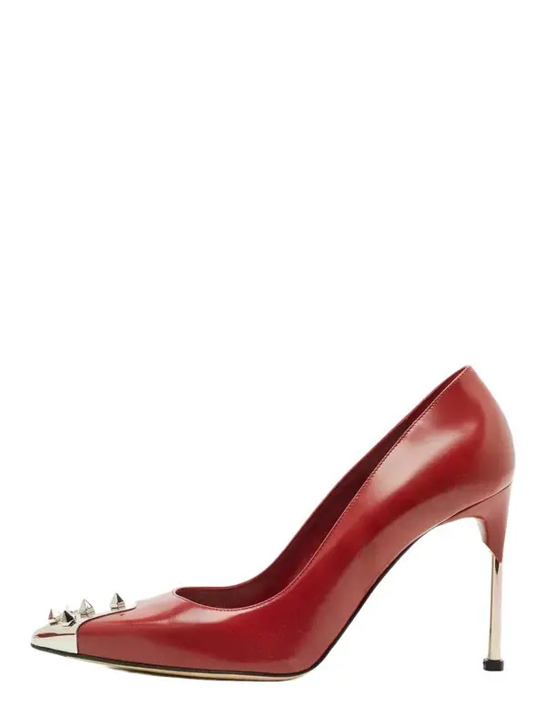 Alexander McQueen Spike Pointed Pumps - Red