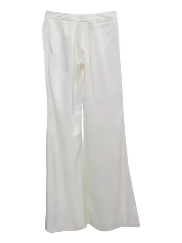 Balmain Satin Trousers - White