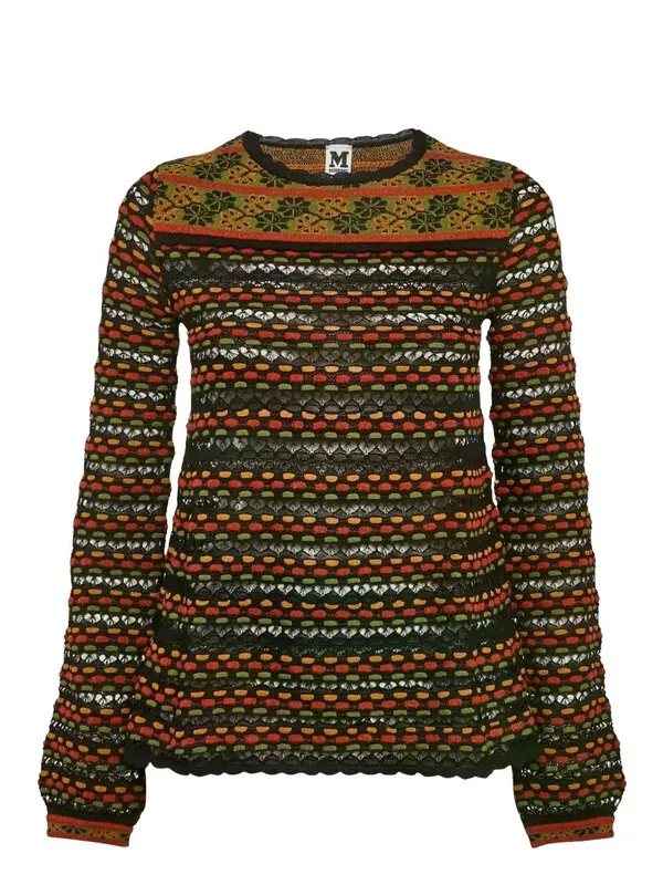 Missoni Floral Knit Sweater - Green