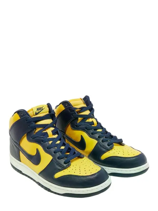 Nike Dunk High Leather Sneakers - Yellow