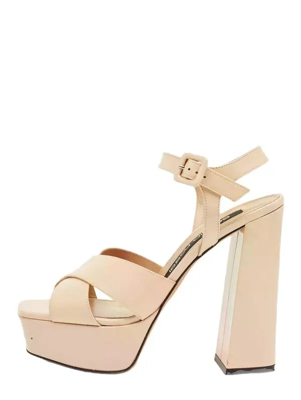 SERGIO ROSSI Criss-cross Sandals - Neutrals
