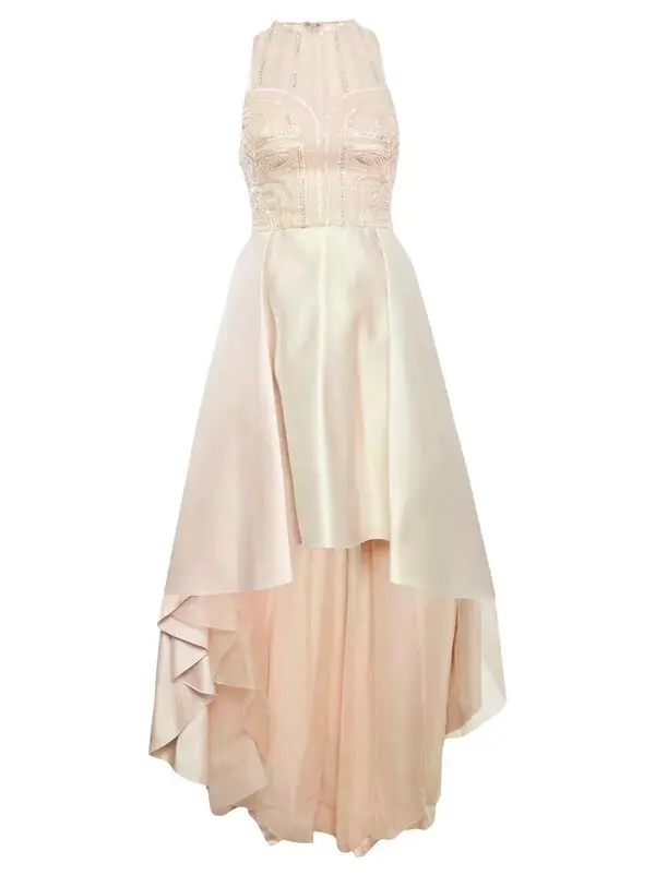Zuhair Murad Embellished High-low Gown - Neutrals