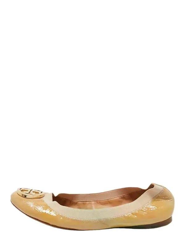 Tory Burch Caroline Scrunched Ballet Flats - Neutrals