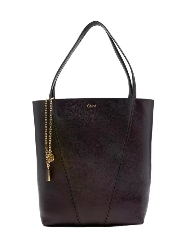 Chloé Charm-detail Tote Bag - Purple