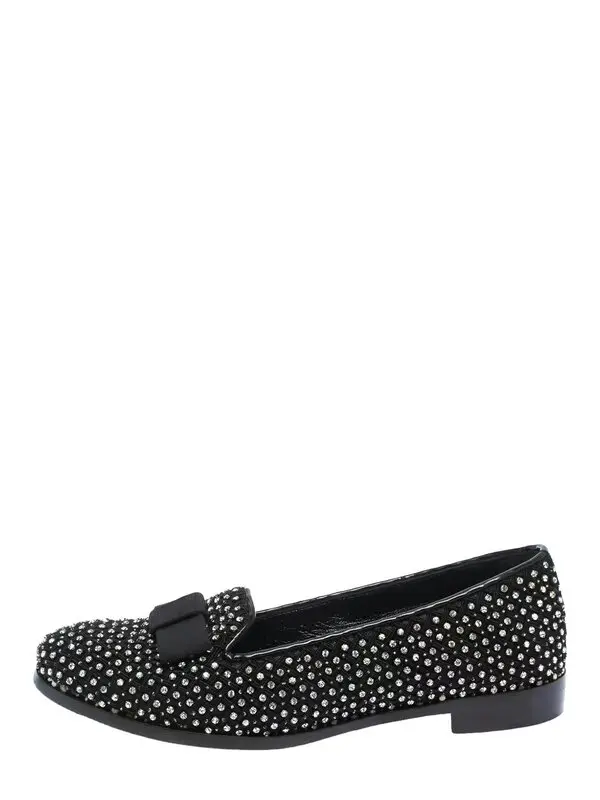 SERGIO ROSSI Crystal-embellished Ballet Flats - Black