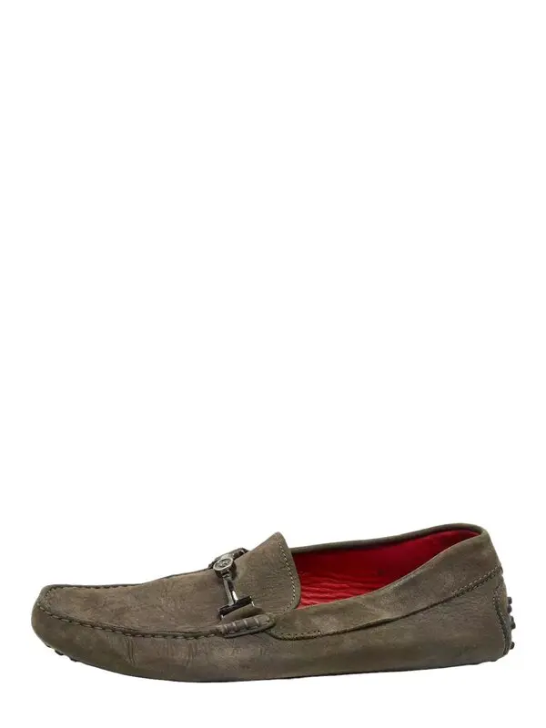 TOD'S Nubuck Leather Loafer - Grey
