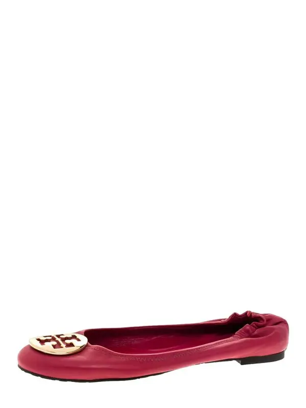 Tory Burch Leather Ballet Flats - Pink