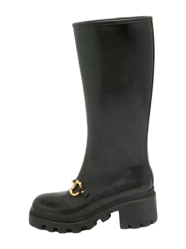 Gucci Horsebit Rain Boots - Black